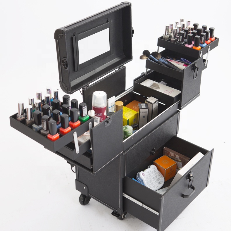Home MAKEUP VANITY VANITY TROLLEYS VANITY TROLLEY WITH COMPARTMENTS